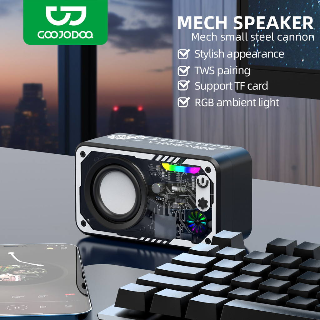 GOOJODOQ Mech Speaker High Soundround and Transparent 500mAh Large ...