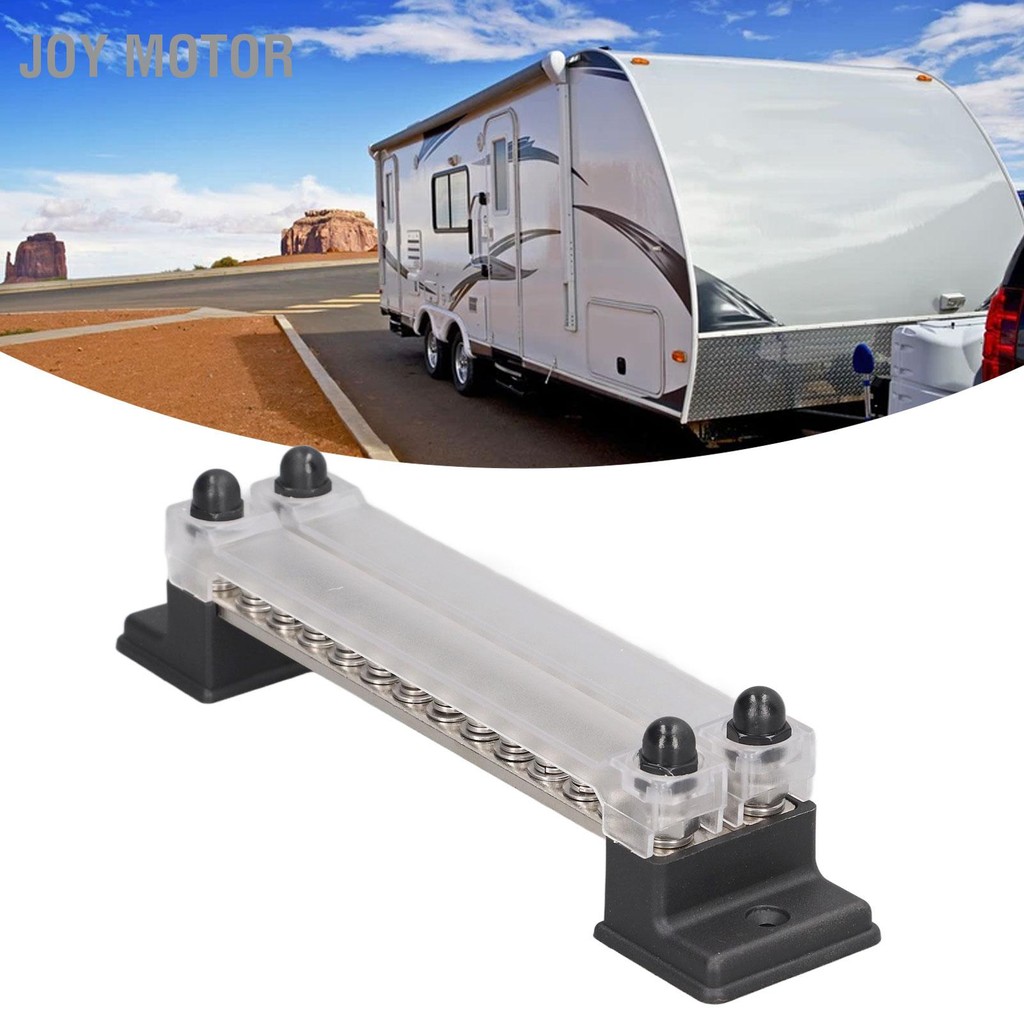 JOY Motor 24 Terminal Bus Bar with Cover OT 48V 150A Dual Row Power ...