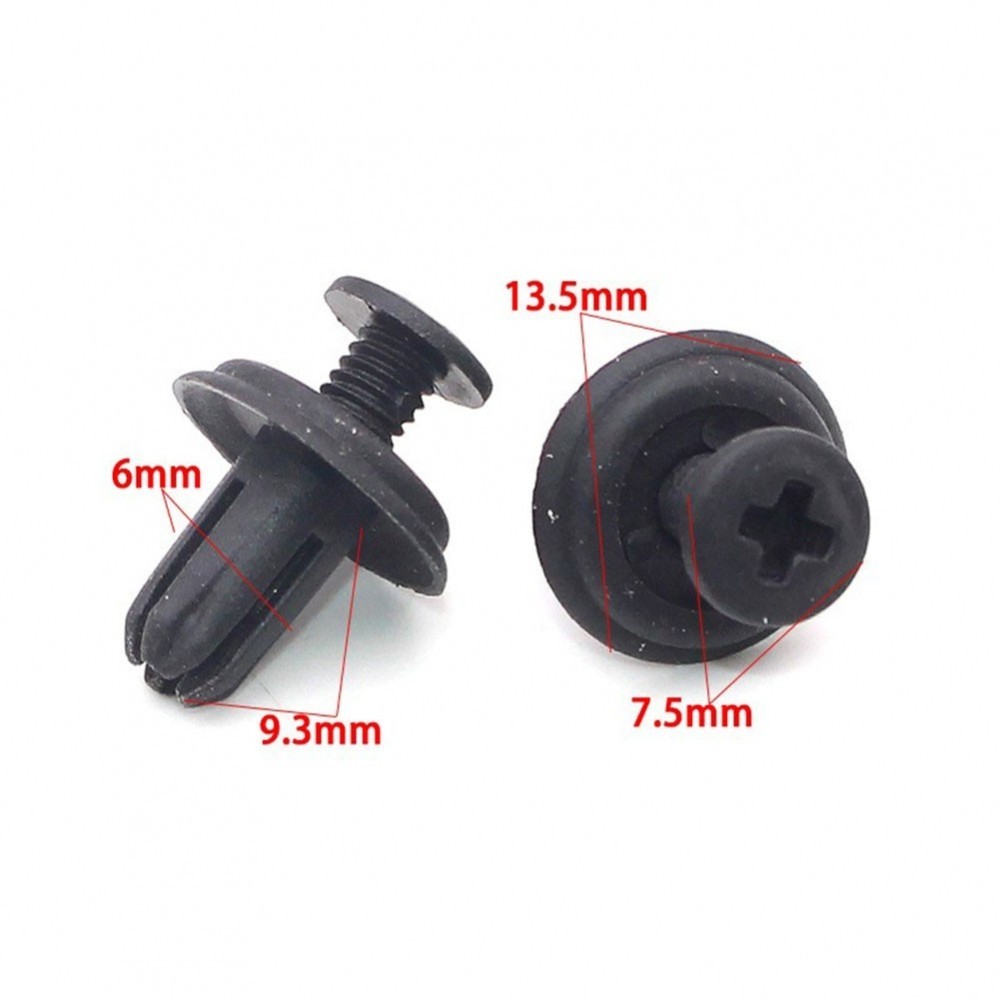 【AMANDA】Reliable Replacements for Honda 90687SB0013 6mm Plastic Trim ...