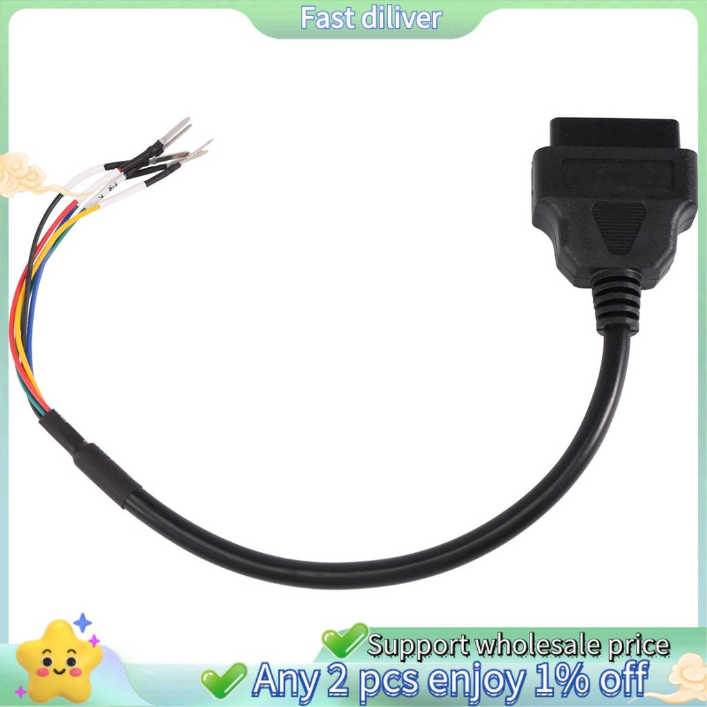 16 Pin OBD OBD2 หญิง K Line CAN Line Jumper Tester Connector รถ ...