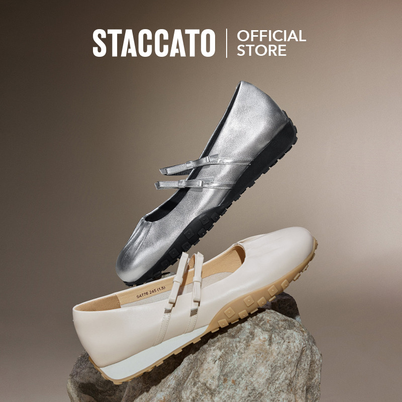 Staccato Mary Jane Ballet Flats รองเท้าแมรี่เจน ส้นแบน นิ้วเท้าเหลี่ยม ...