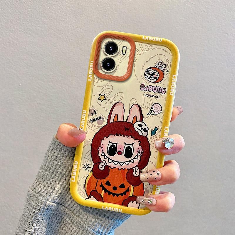 ซิลิโคนนุ่มการ์ตูนสําหรับ Vivo Y15A V2134 Y 15A น่ารัก TPU เคสโทรศัพท์ ...