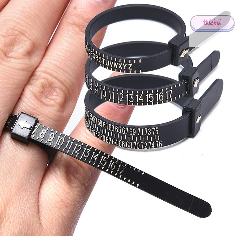 Tt Ring Sizer US/ยุโรป/UK เทปไม้บรรทัดวัดนิ้วมือเครื่องประดับวัด ...