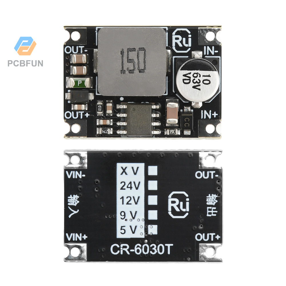 Pcbfun DC-DC Step-down โมดูล 60V48V36V24V ถึง 12V5V3.3V รถการแปลง Mini Buck Regulator โมดูล ...