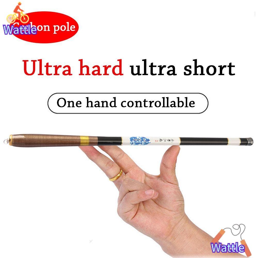 WATTLE Stream Hand Pole SuperHard Travel เครื่องป้อนปลาคาร์พเบามาก ...