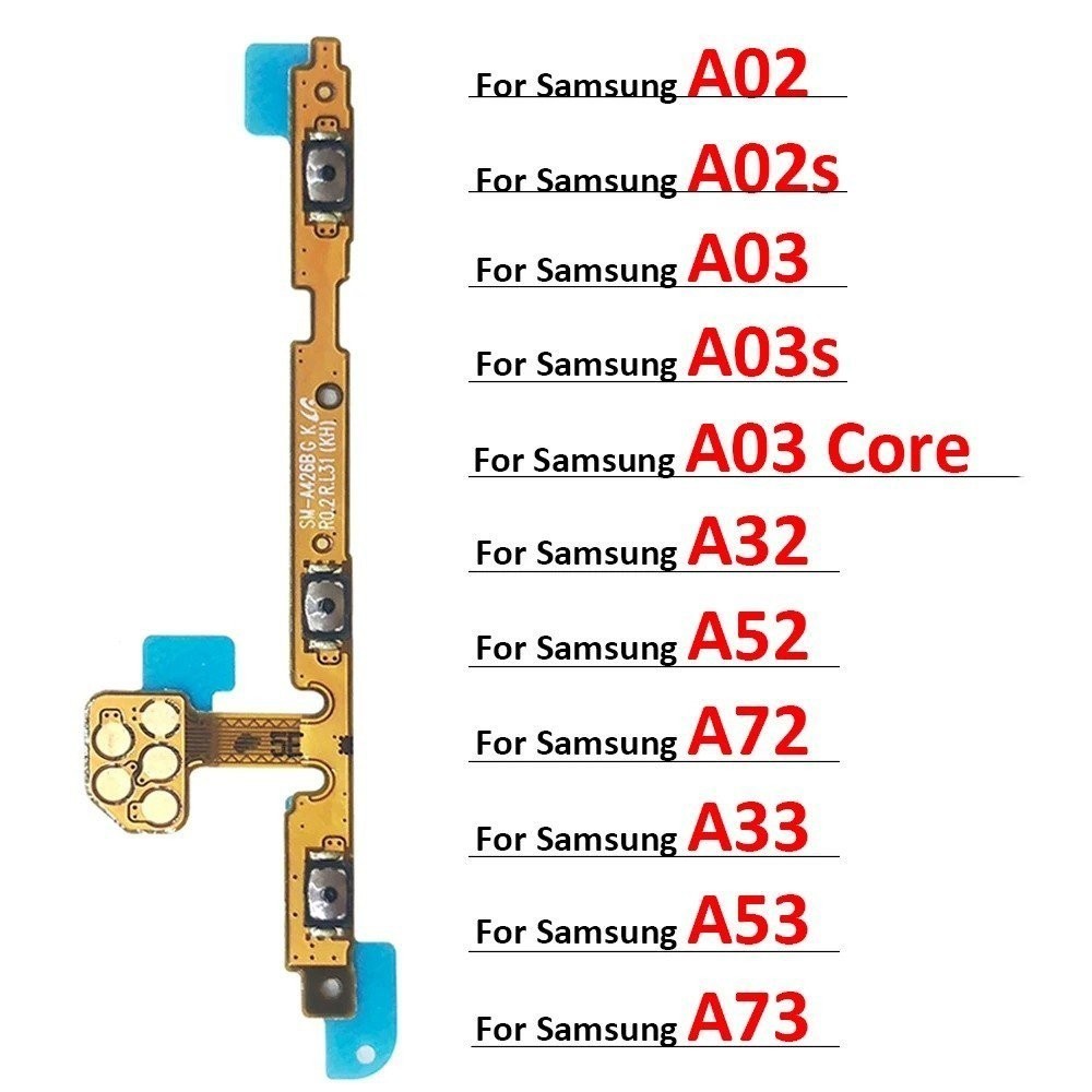 Power Volume Flex สําหรับ Samsung A02 A02S A32 A52 A72 A03s A03 Core ...