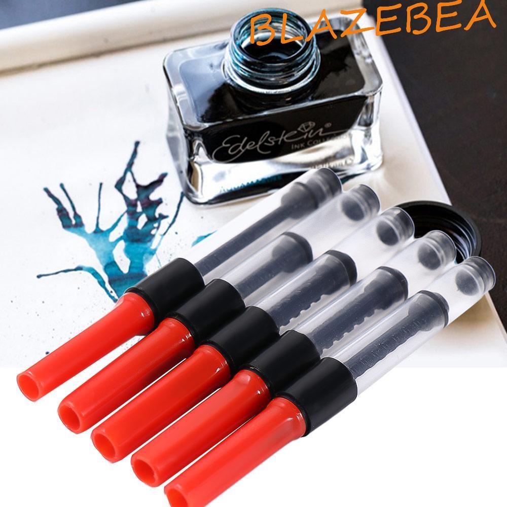 BLAZEBEA Fountain ปากกาตลับหมึก Universal 3.4 มม.เครื่องเขียนพลาสติกปั๊มอุปกรณ์การเรียนเขียนหมึก ...