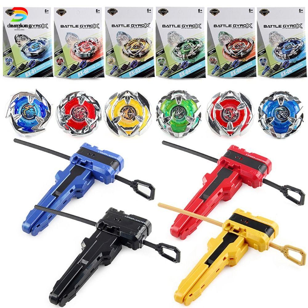 DENGLONG Combat Gyroscope, เสื้อปั่นพร้อม Launcher Bursting Gyroscope, พร้อมที่จับโลหะผสม ...