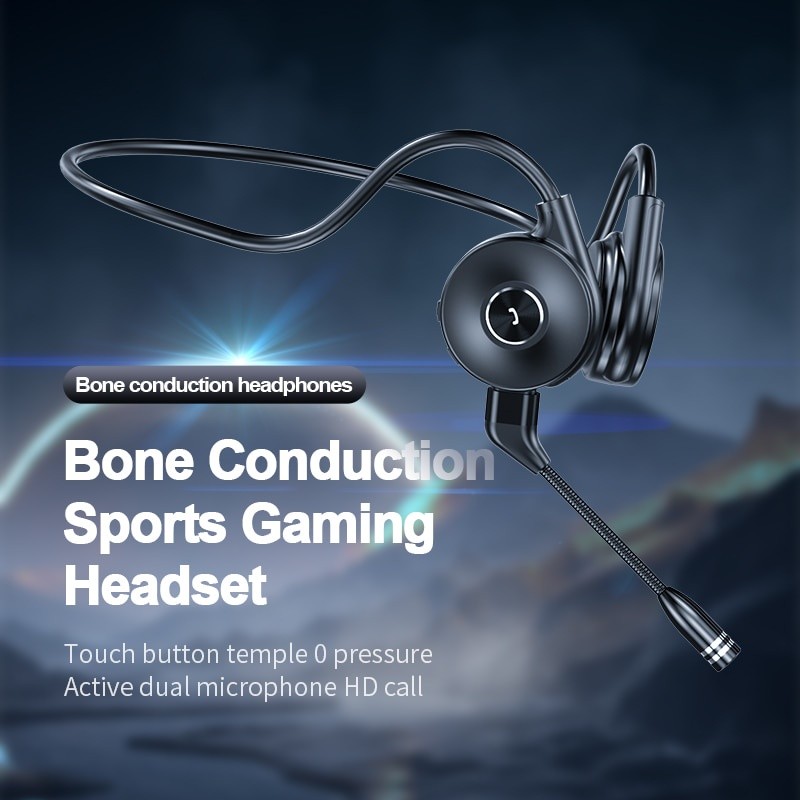 Bonine หูฟังบลูทูธ Bone Conduction Fone สวมใส่เปิดหูตะขอน้ําหนักเบาไม่ ...