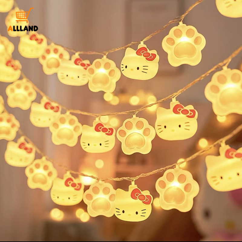น่ารัก Sanrio Series LED Hello Kitty Light String - มินิอะนิเมะตัวเลข ...