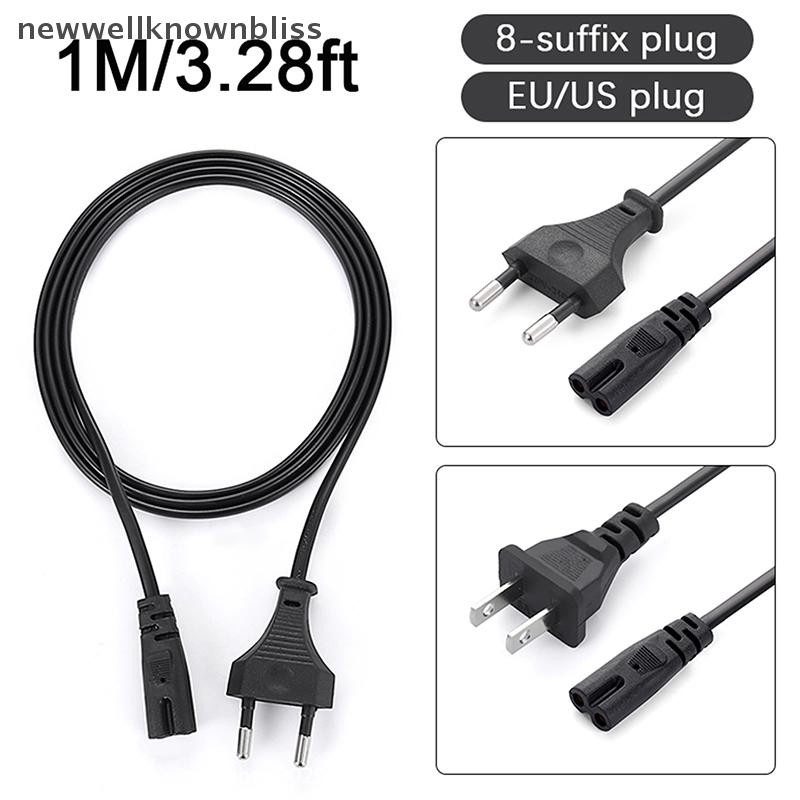 Newwellknownbliss 2 Pin Prong US/EU Extension Cable สายไฟยุโรป IEC รูป ...