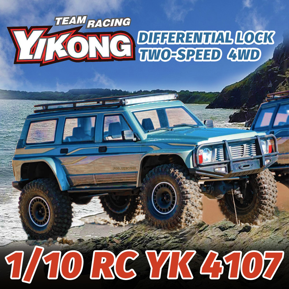 Yikong YK4107 4WD 1/10 RC จําลองรีโมทคอนโทรลไฟฟ้ารุ่นรถ Rock Crawler ...