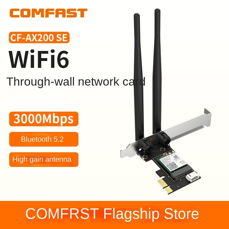 COMFAST CF-AX200 SE Gigabit การ์ดเครือข่ายไร้สายกำลังสูงคอมพิวเตอร์เดสก์ท็อปตัวรับสัญญาณ WiFi ...