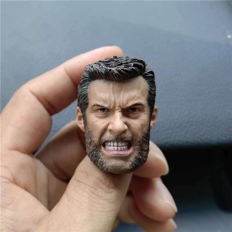 Spot 1/6 Wolverine Head Carving Model 1/6 Soldier Logan Hugh Jackman ...