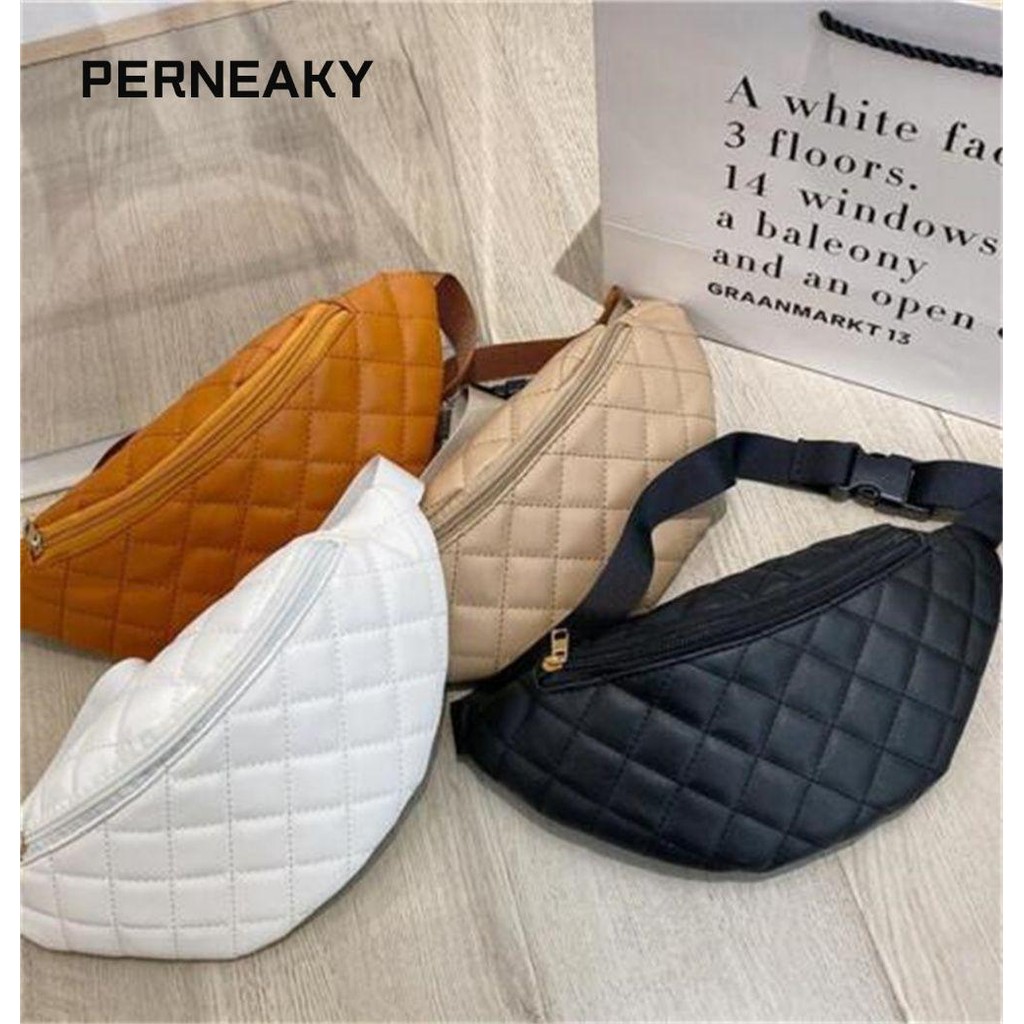 PERNEAKY Bum Bag Pouch Portable Women Travel เอวเข็มขัดเงิน | Shopee ...