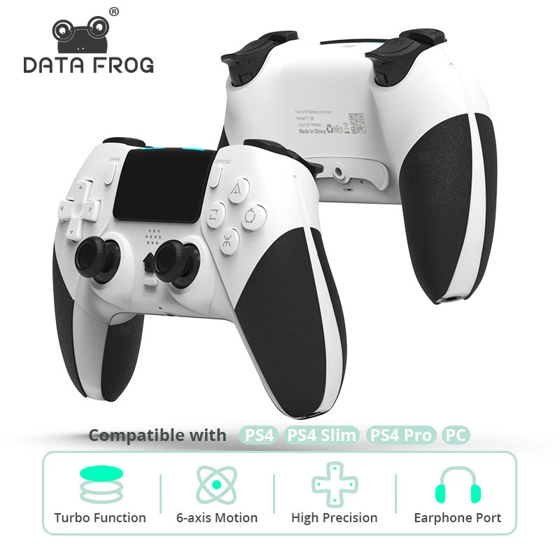 DATA FROG Bluetooth-Compatible Wireless Controller สำหรับ PS4 Gamepad สำหรับ PC จอยสติ๊กสำหรับ ...