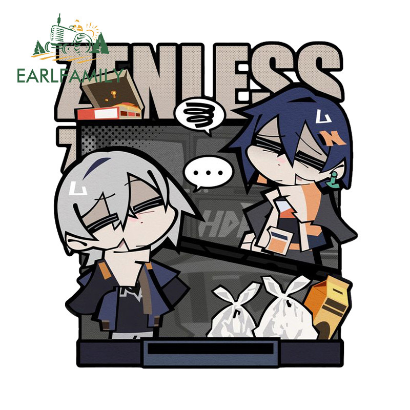 Earlfamily 13 ซม.Zenless Zone Zero Chibi ตลกมังงะ Phathon สติกเกอร์รถ ...