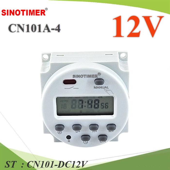 เครื่องตั้งเวลา CN101A-4 แบบนาที Time Switch ตัดวงจรไฟ DC 12V 17 ...