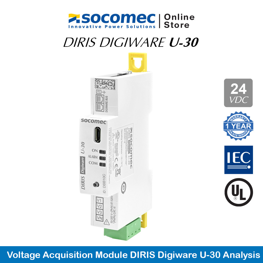 Socomec Voltage Acquisition Module DIRIS Digiware U-30 Analysis ...
