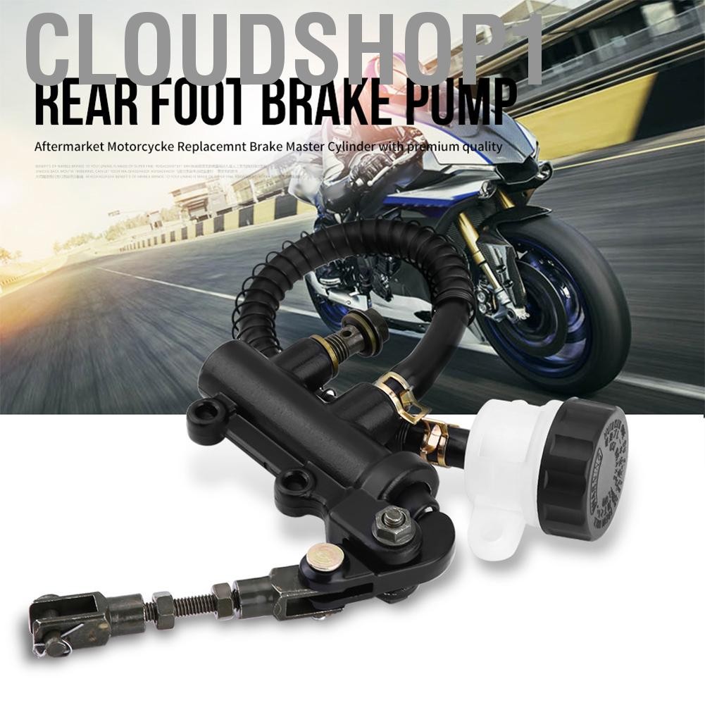 Cloudshop1 กระบอกเบรคหลังอลูมิเนียมปั๊มเท้าสำหรับ Kawasaki Ninja ZX6 ZX7 ZX6R รถจักรยานยนต์ ...