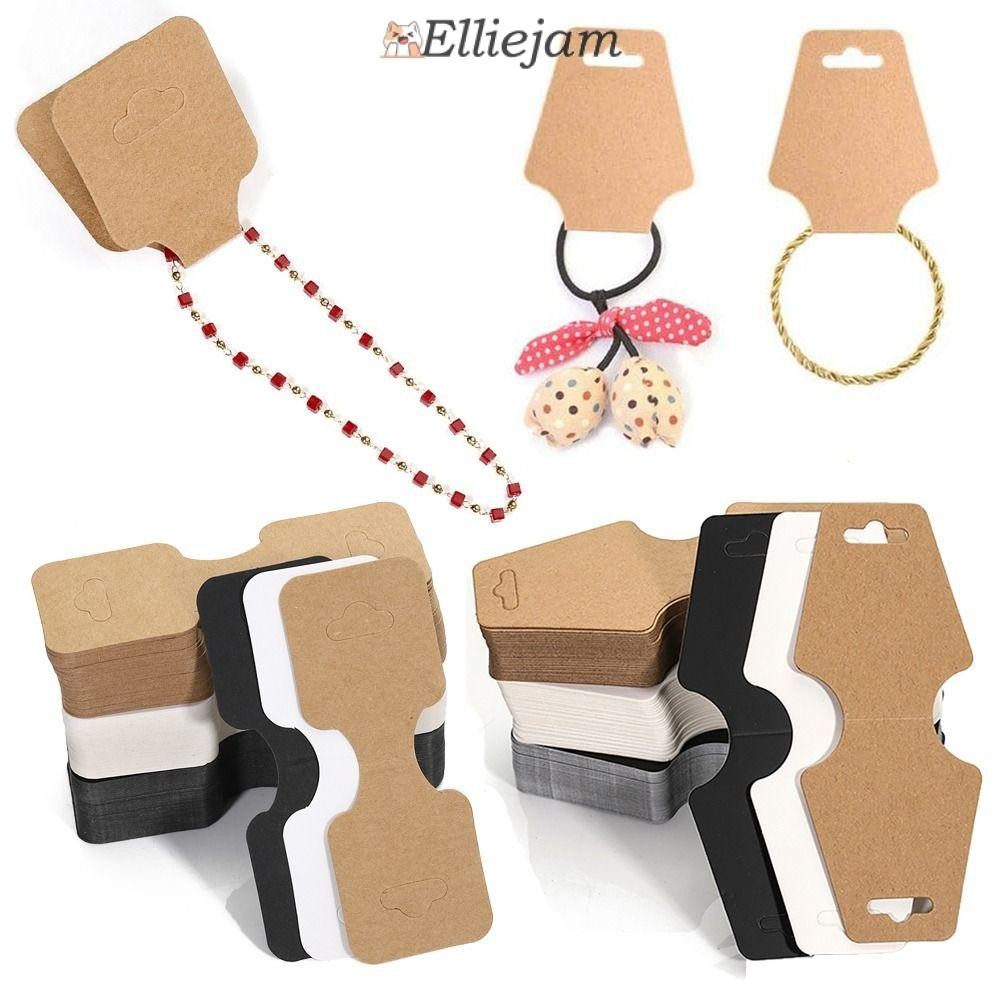 Elliejam 50PCS Jewellery Packing Card,Multicolor DIY แพคเกจผู้ถือกระดาษ ...