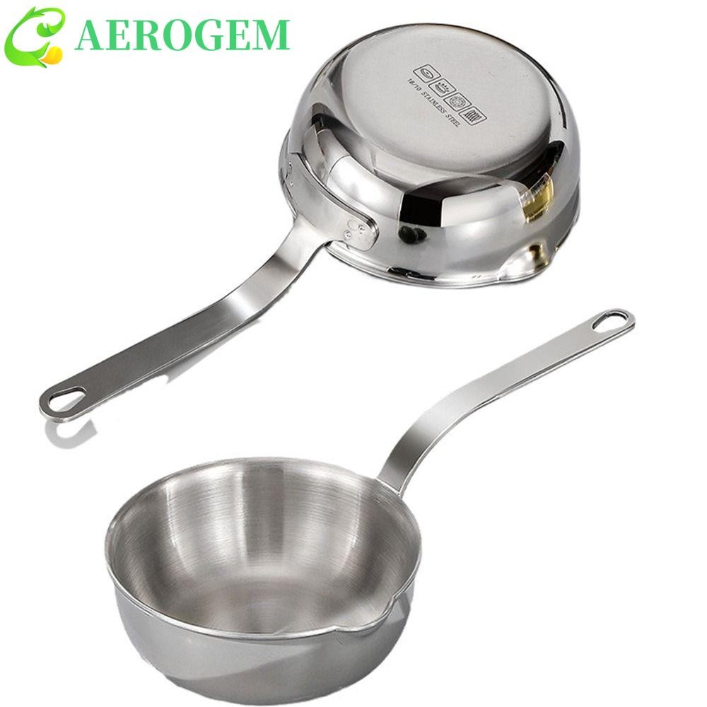 AEROGEM Hot Oil Splashing หม้อ, Scalding-proof 304 สแตนเลสกระทะไข่ ...