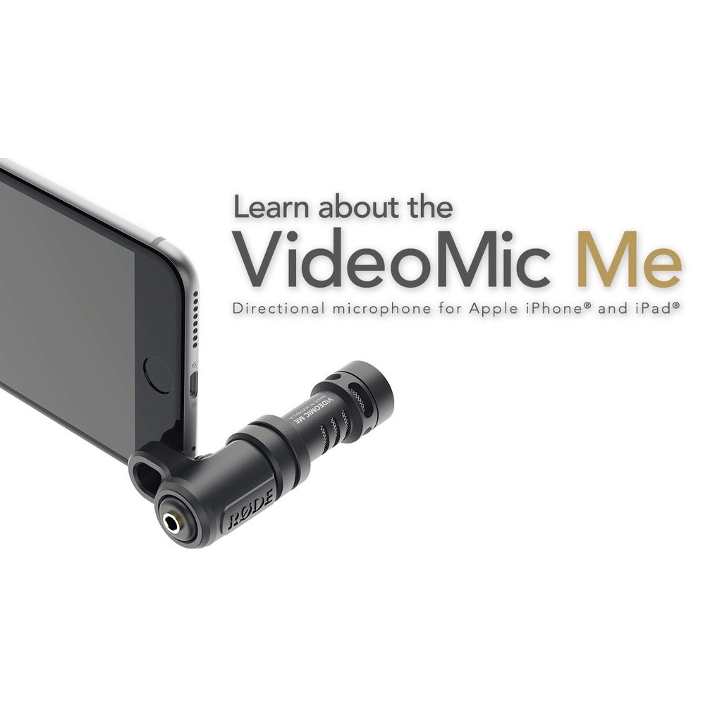 Rode VideoMic Me (Me-C / Me-L) microphone สำหรับมือถือ ใช้งานได้ง่าย ...