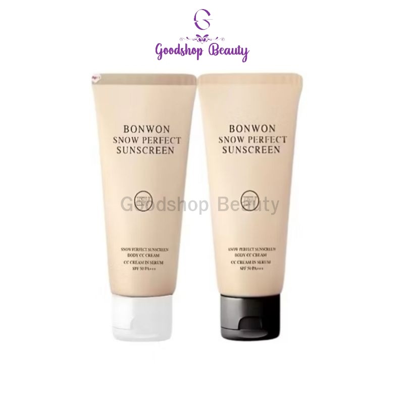 Bonwon Snow Perfect Sunscreen Body CC Cream White Plus+ 150ml. กันแดด ...