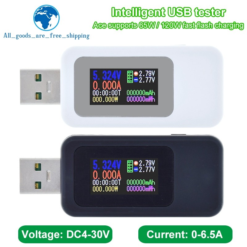 10 in 1 USB Tester DC Digital Voltmeter Amperimetro Current Voltage ...