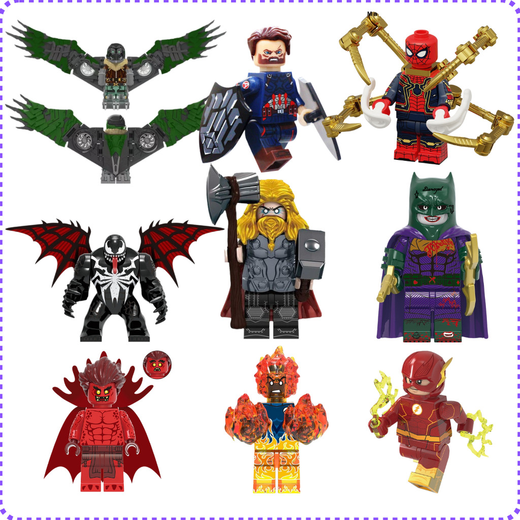 เด็กของขวัญ Building Block Superhero Heroic Warrior Assembly Building ...
