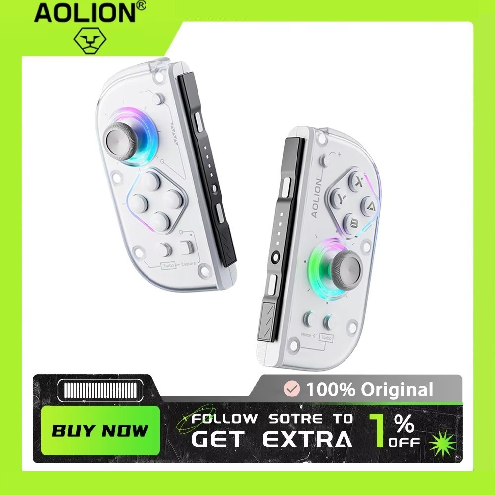Aolion J20 ไร้สาย Knight ซ้ายและขวา Gamepad สวิทช์ Motion Sensing Hall จอยสติ๊ก Custom Gaming ...