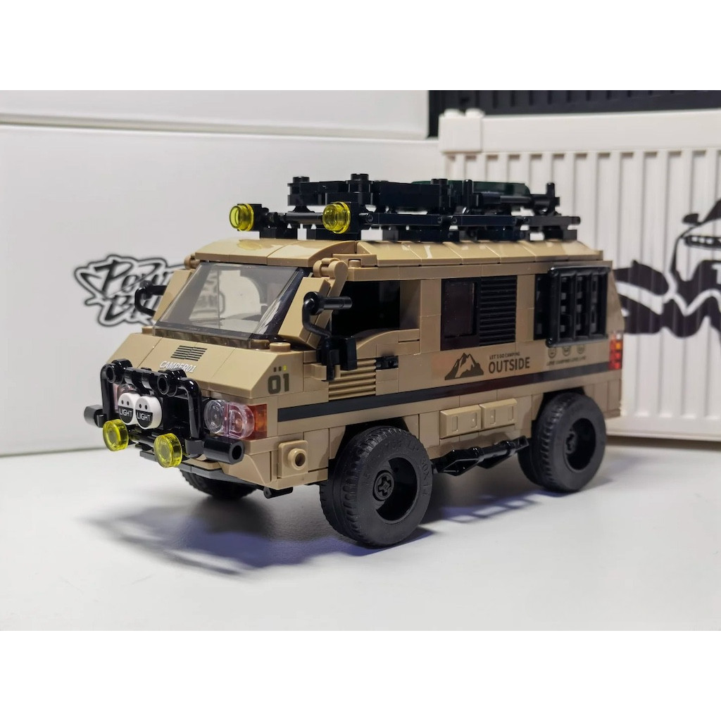 Mytopshop 400PCS MOC Technic Speed Delica Mini Van Camper รถรุ่นของเล่นเพื่อการศึกษา Building ...