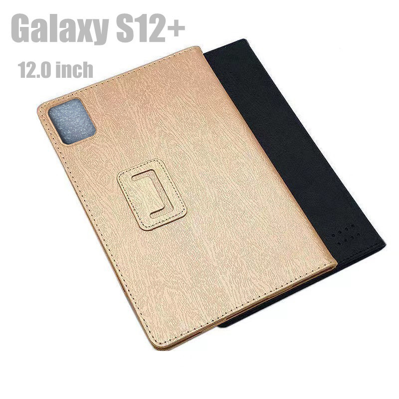 Samsung Galaxy S12+ S12 Plus 12.0 นิ้วฝาครอบแท็บเล็ตลายผ้าไหมพลิกขาตั้ง ...