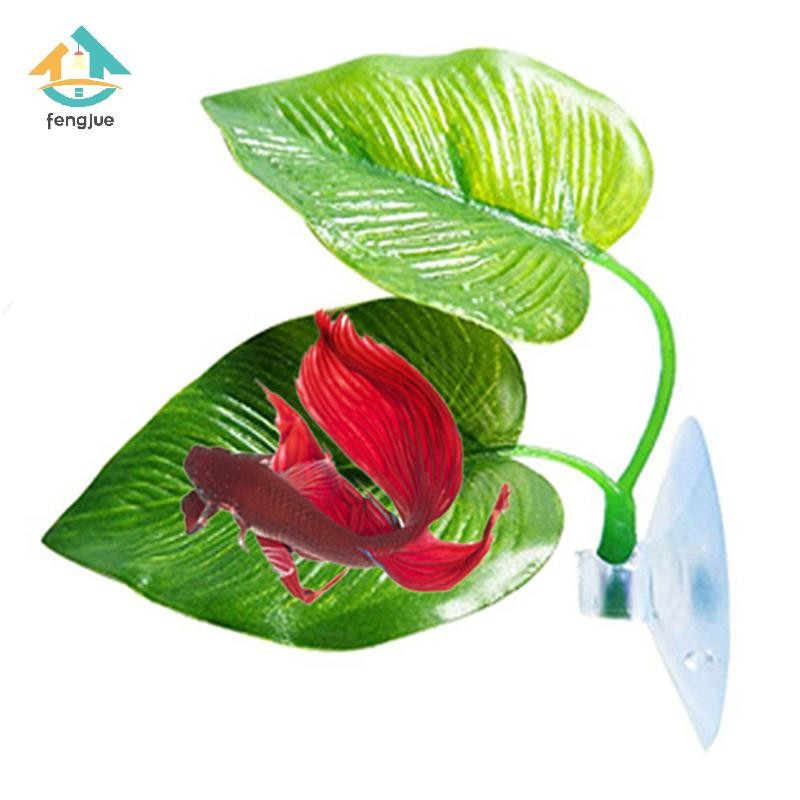 Fengjue Betta Fish Rest Aquarium Leaf พืชตกแต่ง Spaw ไม้ประดับ Betta ...