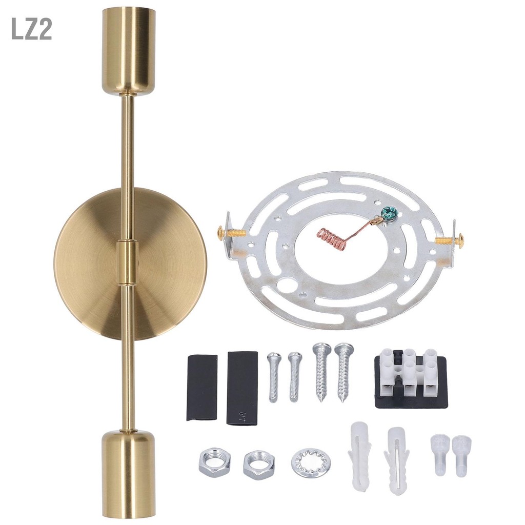 LZ2 Double Wall Light Base E27 E26 Rust Proof Vintage Lamp Bulb Holder ...