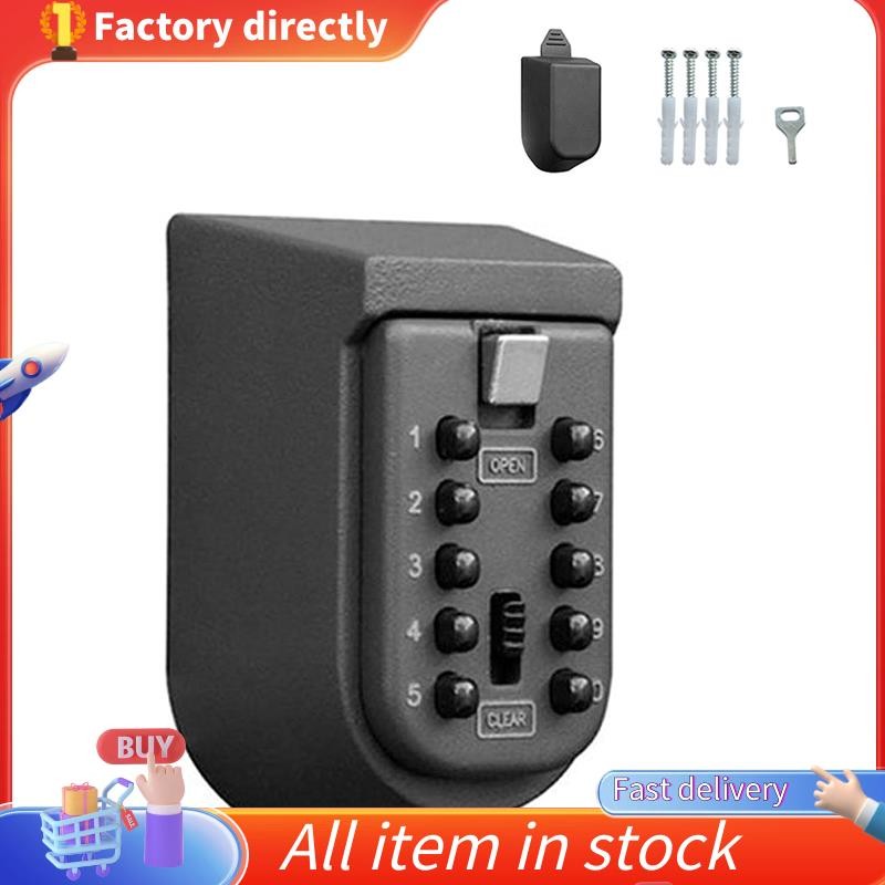 กล่องนิรภัยกุญแจติดผนัง Weatherproof 10-Digit Combine Lock Anti-Theft ...