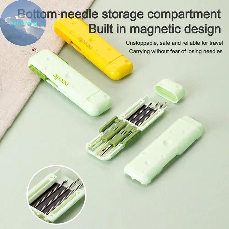 Warmwing 3-in-1 Needle Threader Multi-functional Thread Remover พร้อมเข็มแม่เหล็กแผ่นด้ายและ ...