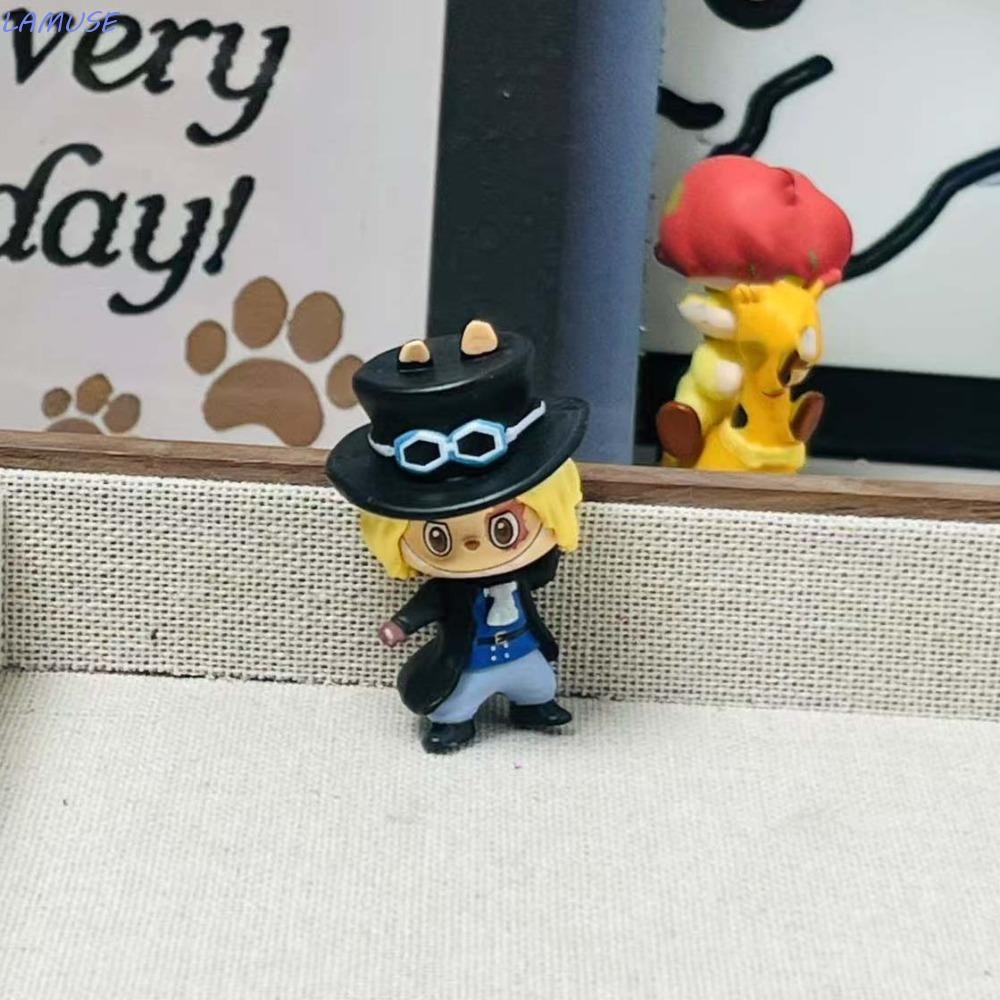 LAMUSE Luffy Labubu ตุ๊กตา, ซิลิกาเจล Handmade Chopper Labubu เม็ด ...