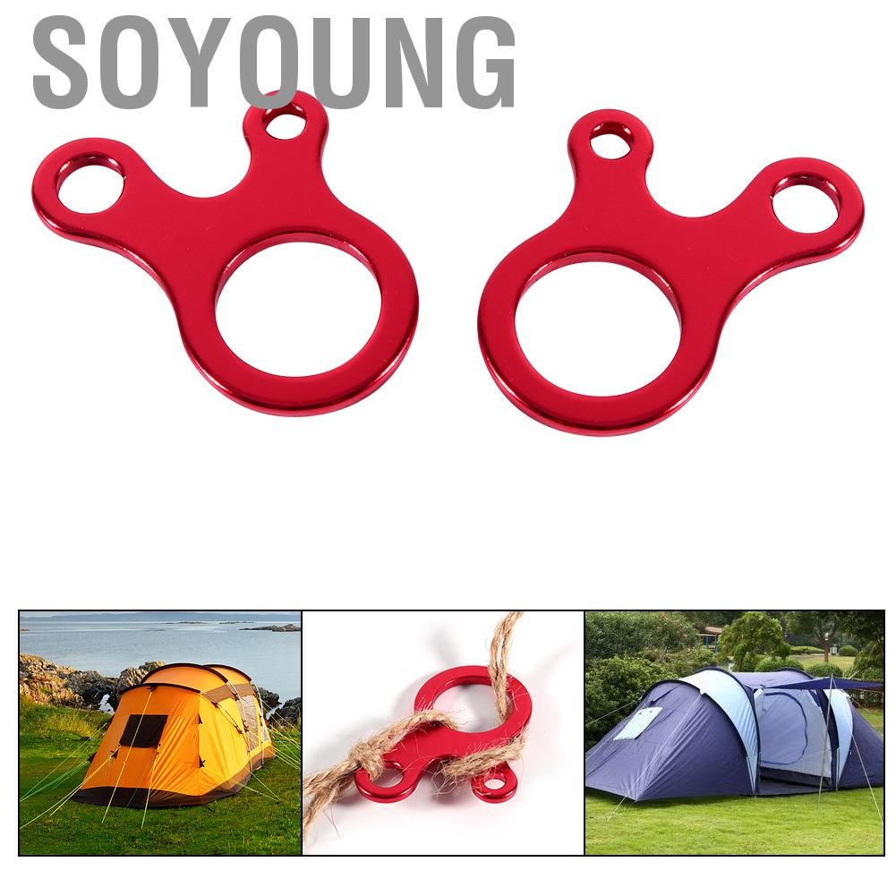 Soyoung 10X อลูมิเนียม Camping กันสาดเชือก Tensioner Guy Line Runners ...
