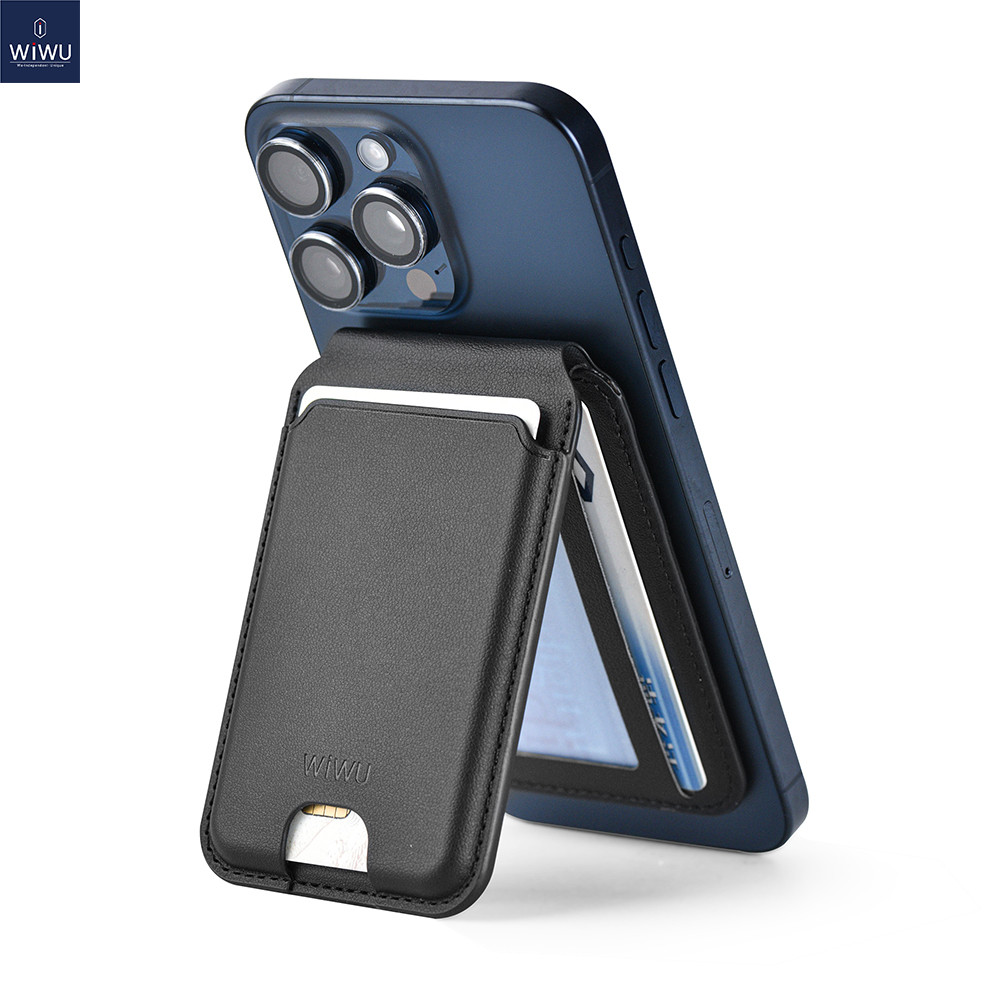 WIWU Super Magnetic Wallet Stand สําหรับ iPhone 16/15/14/13/12 Series ...