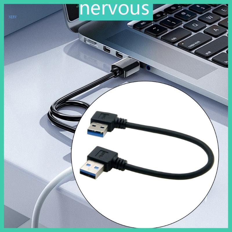 NERV 90 องศา USB 3 0 ประเภท A ชายกับชายสายต่อสําหรับพื้นที่แน่น ...