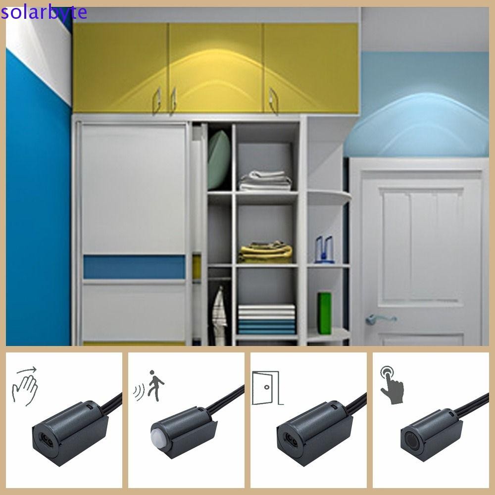 SOLARBYTE สวิตช์เซ็นเซอร์กวาดมือ, Touch Motion ABS การตรวจจับเปิด-ปิด, ควบคุมแสงอัจฉริยะแบบถอด ...