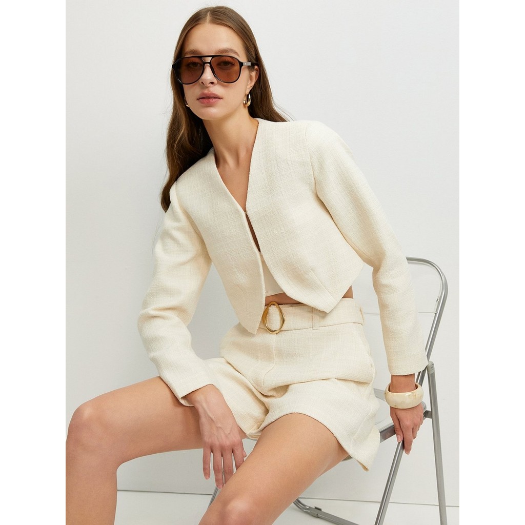 [Pomelo] เบลเซอร์ทวีต / Tweed Blazer | Shopee Thailand