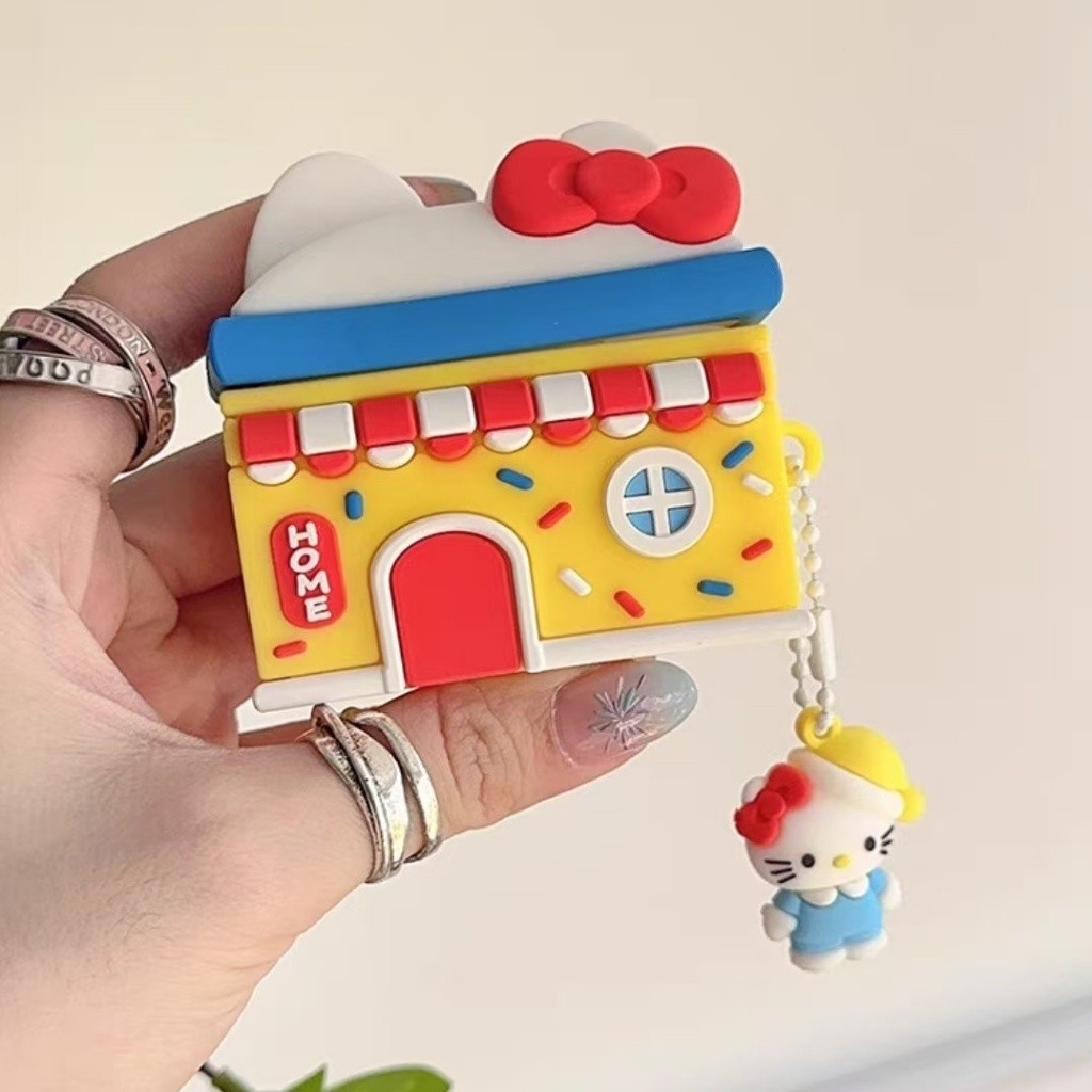 ใหม่สําหรับ Air Pods 4 การ์ตูนน่ารัก Creative House KT แมวสไตล์ Apple ...
