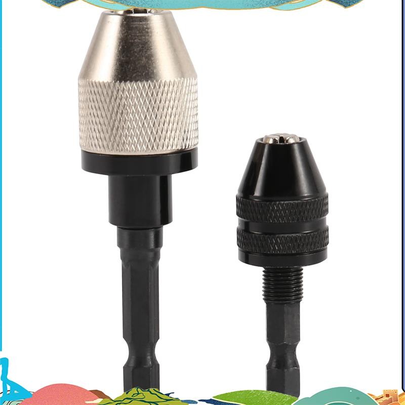 2 ชิ้น Keyless เจาะ Chuck 1/4 นิ้ว Hex Shank Keyless เจาะ Chuck Fast ...