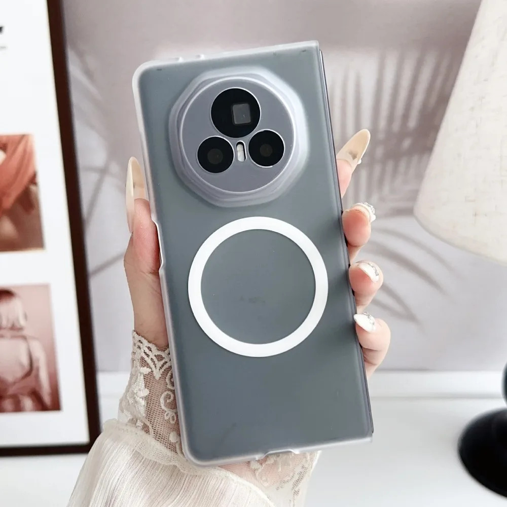 สําหรับ Huawei Mate X3 X5 X6 Honor Magic V3 VS3 กรณีบางเฉียบกันกระแทกแม่เหล็กไร้สายชาร์จ Clear ...