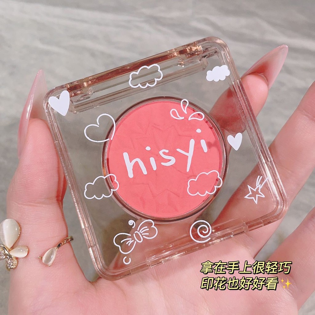 ที่ปัดแก้มบลัชออน บลัชออน HISSI Monochrome Blush, Face Brightening ...