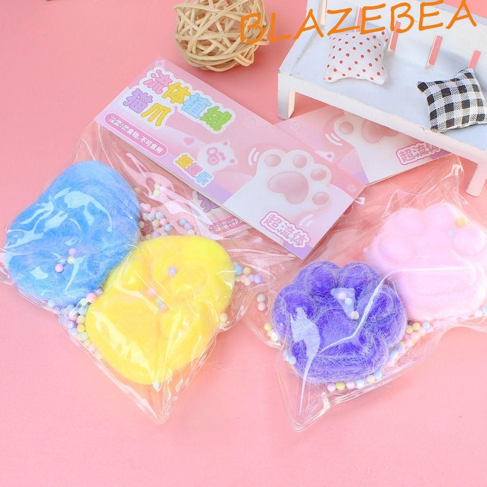 Blazebea 2 ชิ้น/เซ็ต Cat Paw Squeeze ของเล่น,นุ่มนวด Cat Paw Fidget ของเล่น, ที่น่าสนใจซิลิโคน ...