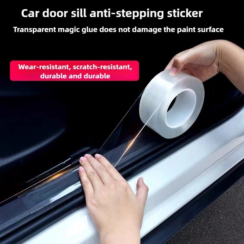 ฟิล์มป้องกันโปร่งใสขอบประตูรถรถรถ Body Scratch Protector สีอัตโนมัติสติ ...
