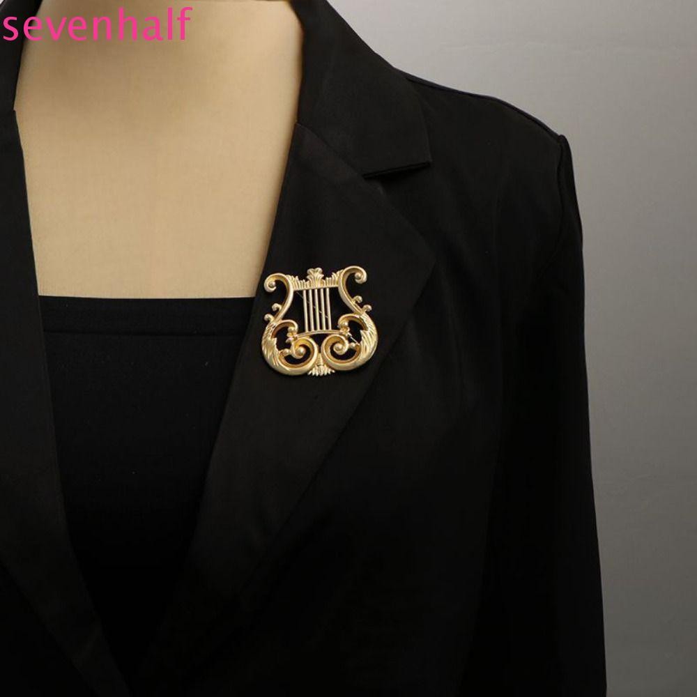 SEVENHALF Eighth Note Pin, เครื่องดนตรีเพลงหมายเหตุ Treble Clef Pins ...